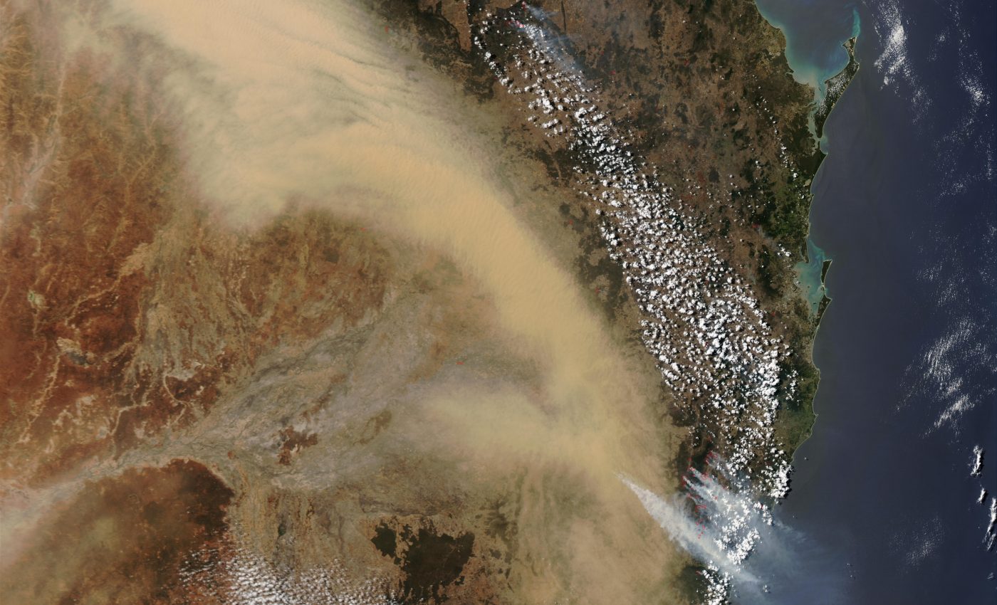 Dust Storm over Eastern Australia • Earth.com Dust Storm over Eastern