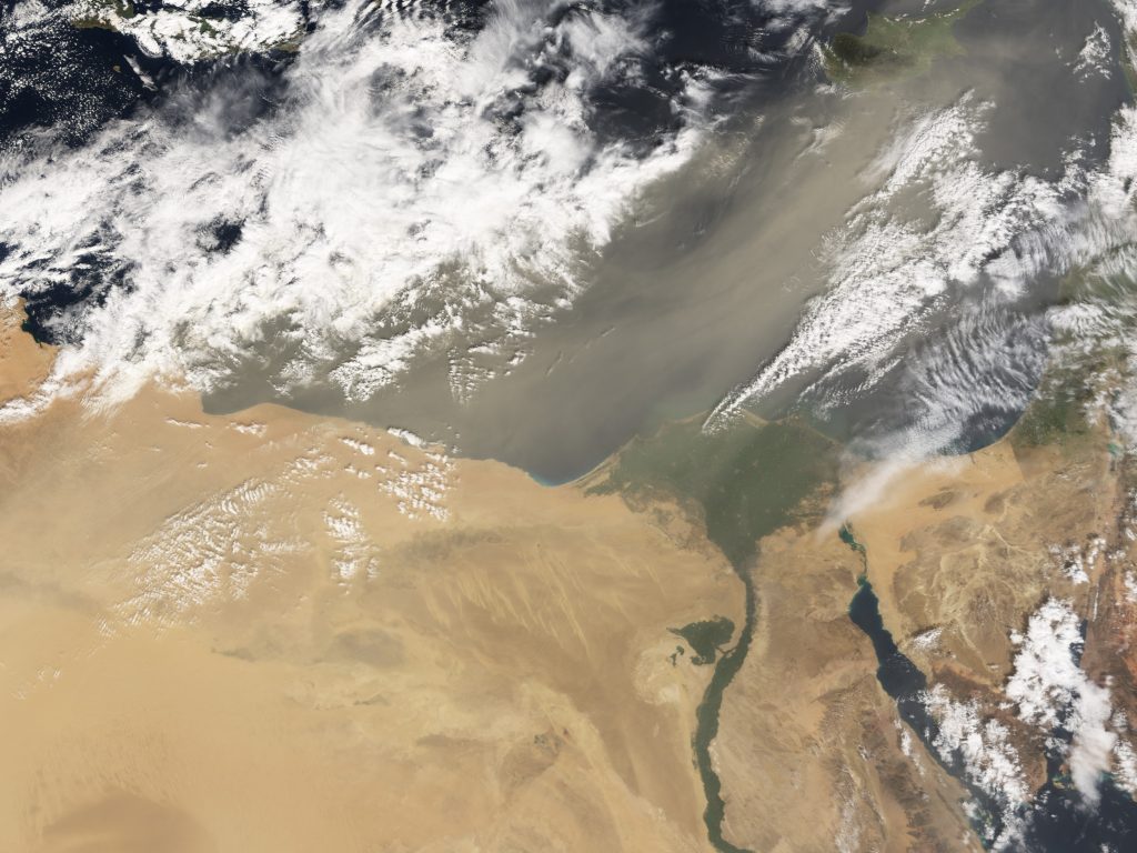 Dust Storm in Egypt and Libya - Earth.com Dust Storm in Egypt and Libya