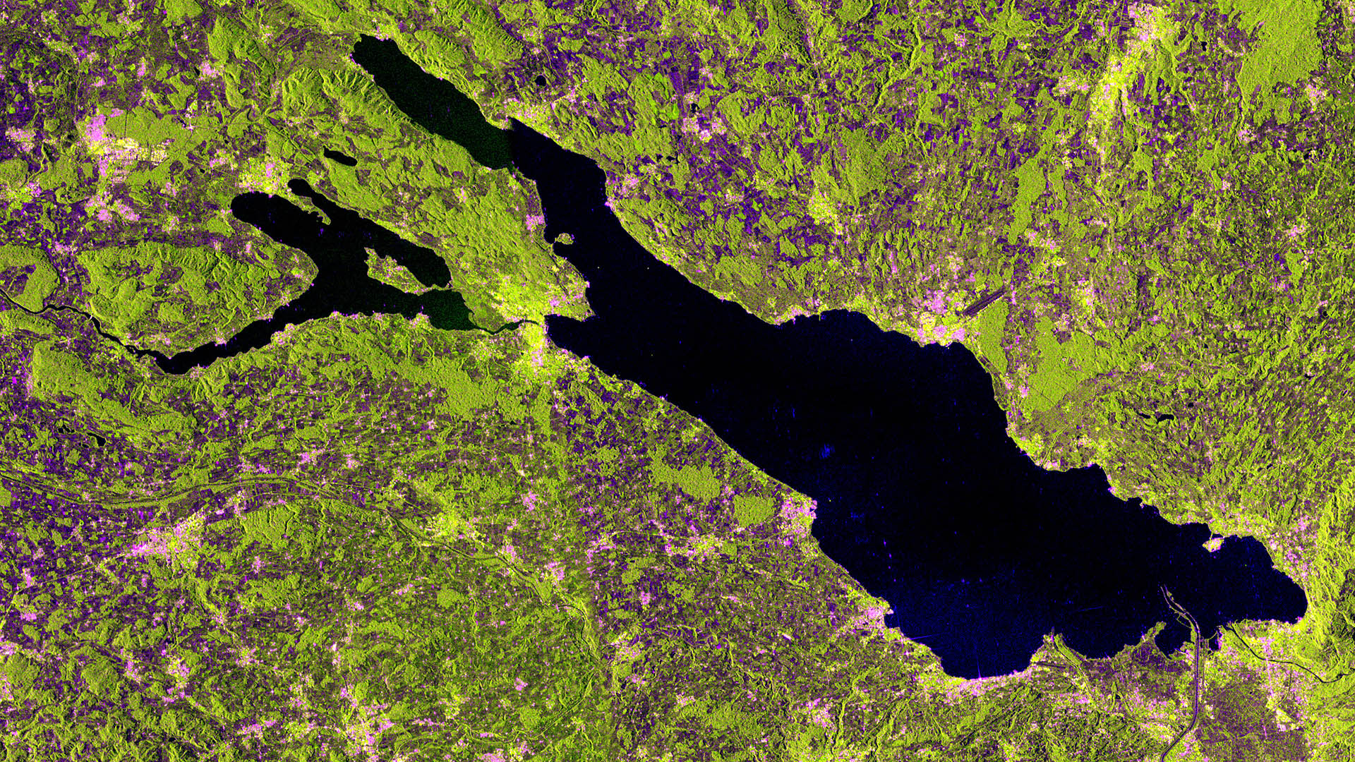 Birds eye view of Lake Constance in Central Europe - Earth.com