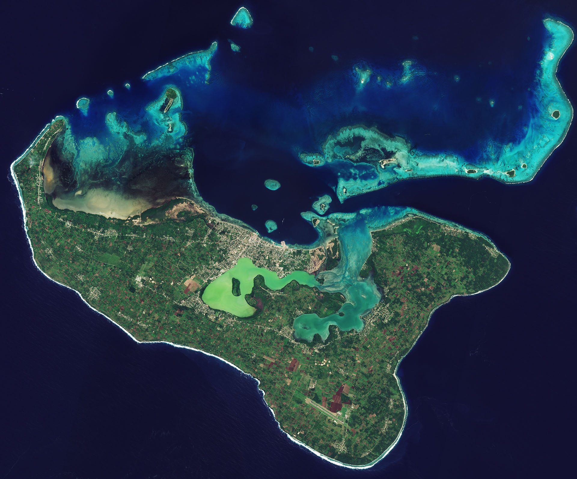 Kingdom of Tonga archipelago seen from space - Earth.com