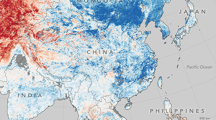 Cold Snap In Eastern Asia • Earth.com Cold Snap In Eastern Asia
