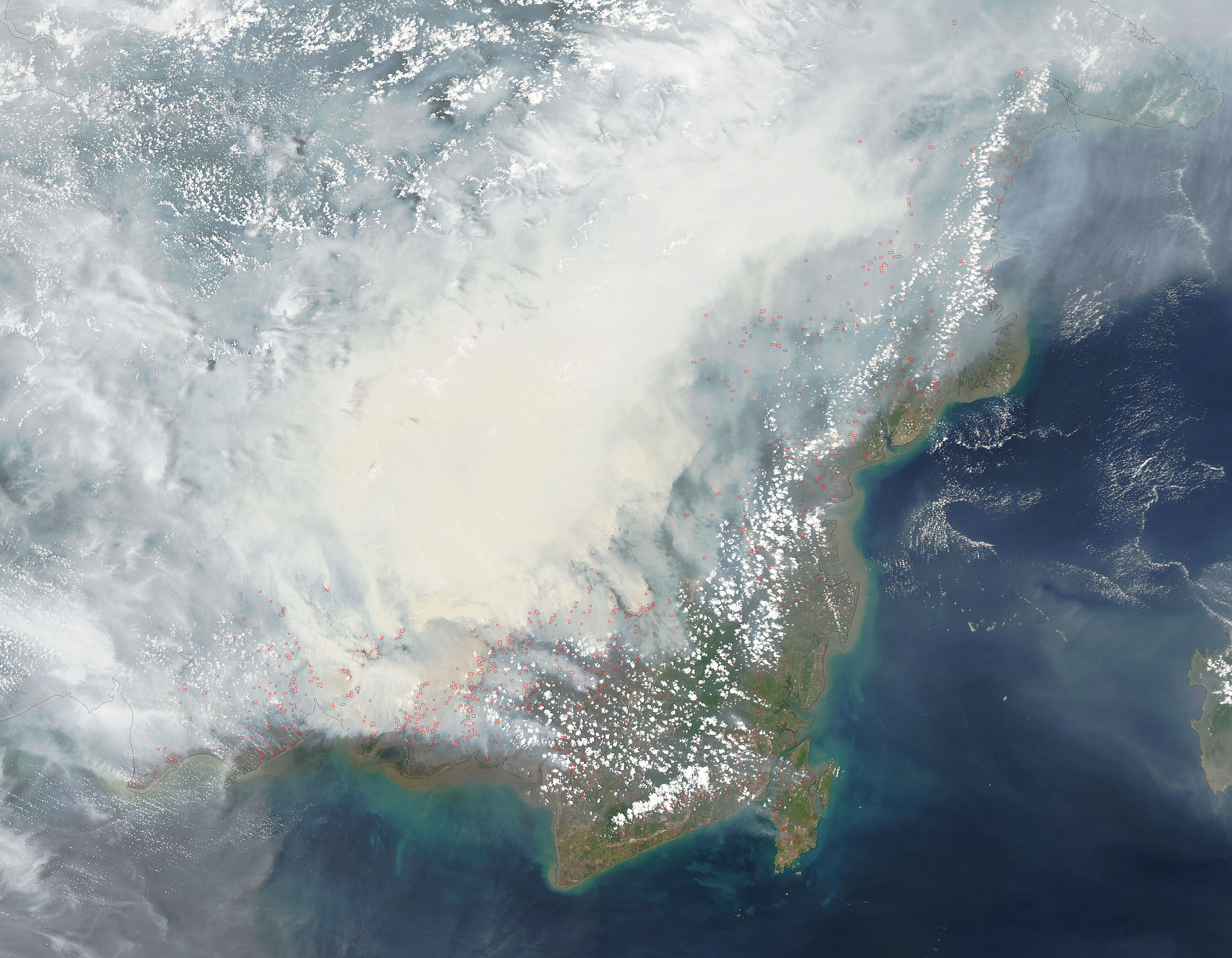 Fires And Smoke In Southern Borneo - Earth.com Fires And Smoke