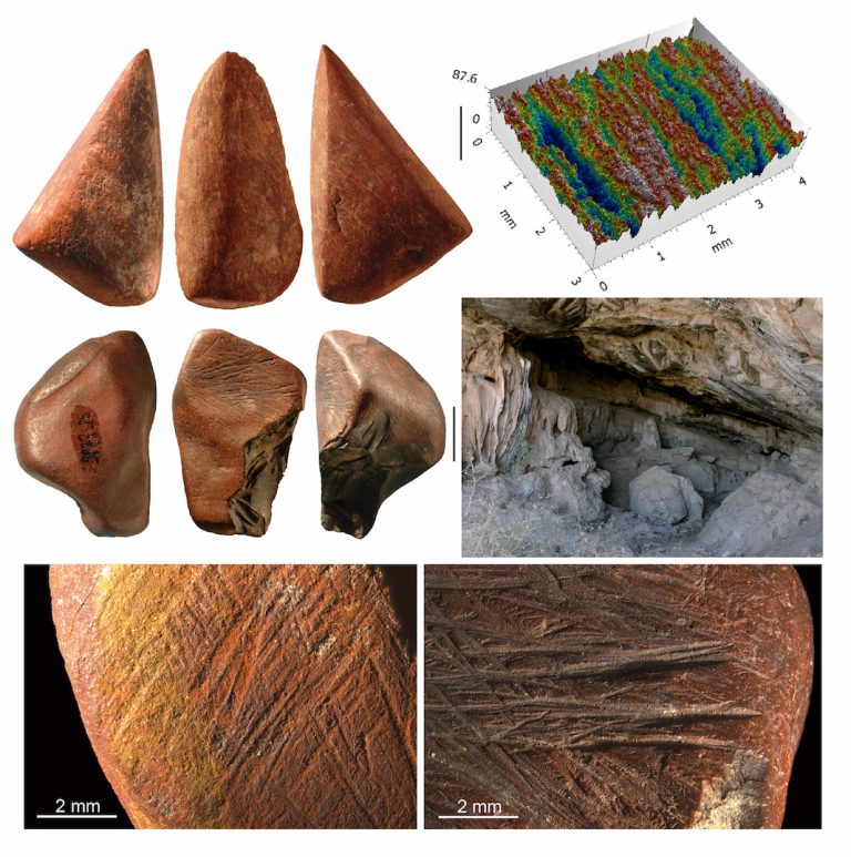 Ochre was used as a tool for thousands of years in the Stone Age ...