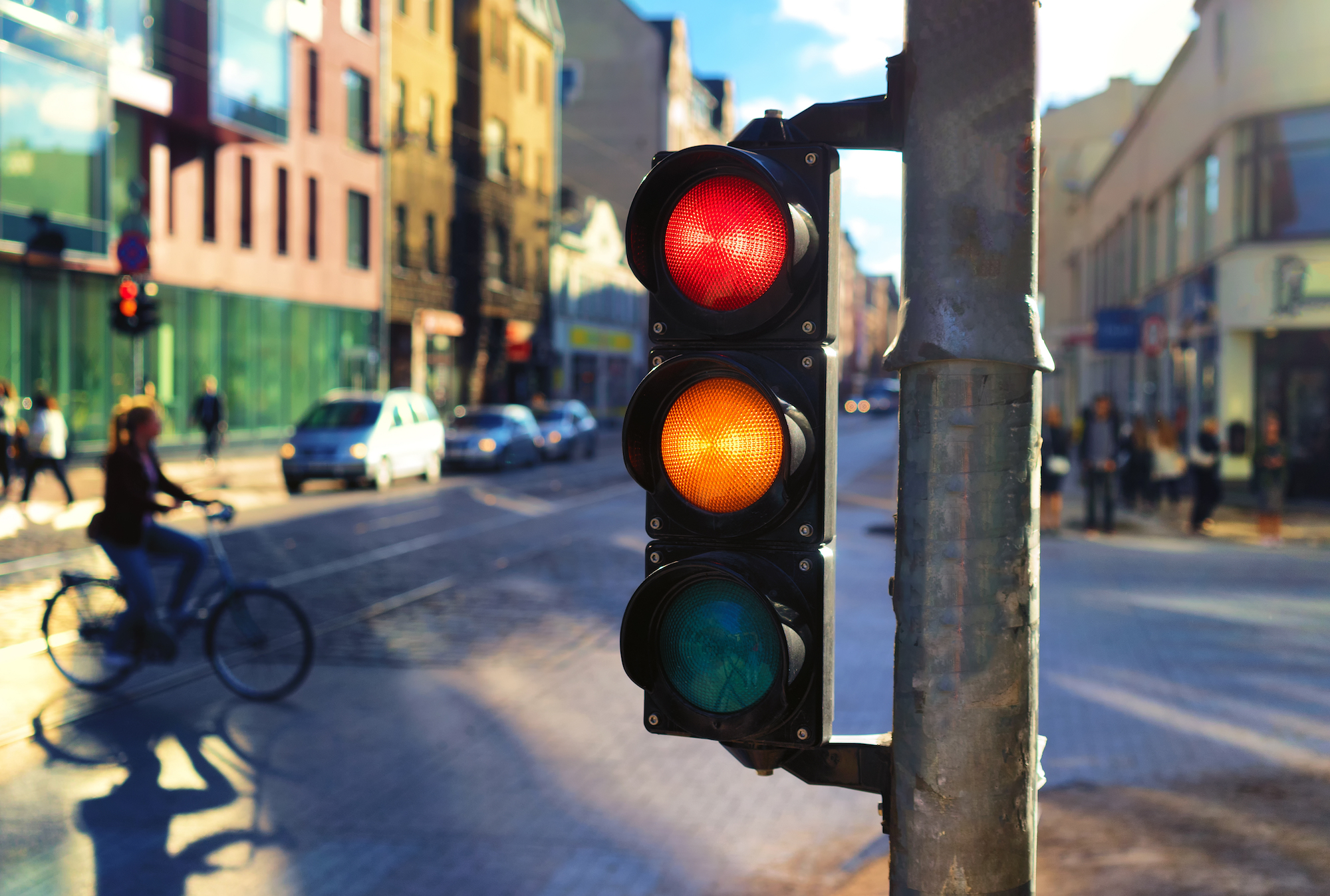 Cars equipped with virtual stop lights could slash commute times ...