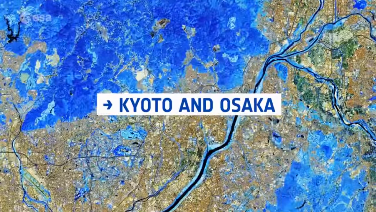 Kyoto and Osaka from space - Earth.com