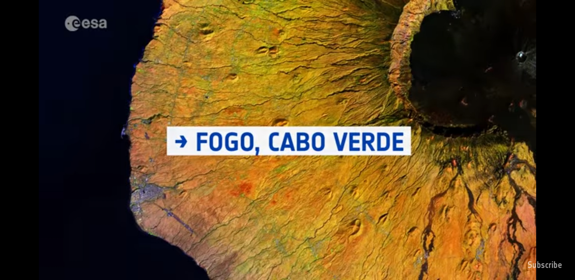 The volcanic island of Fogo, Cabo Verde from space - Earth.com