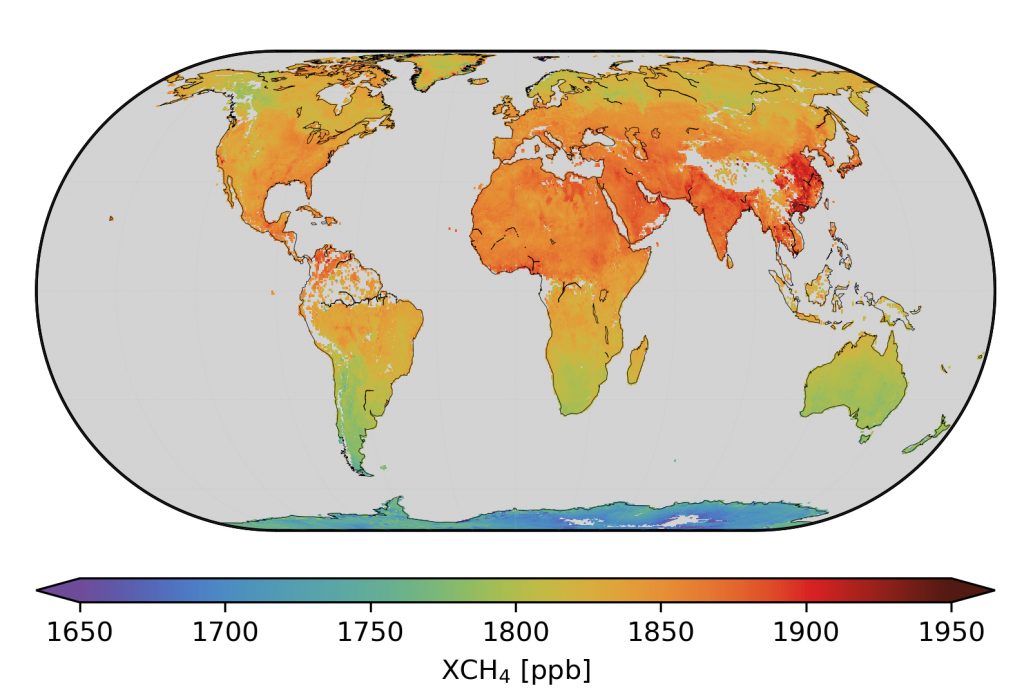 New maps reveal global distribution of atmospheric methane and ozone ...