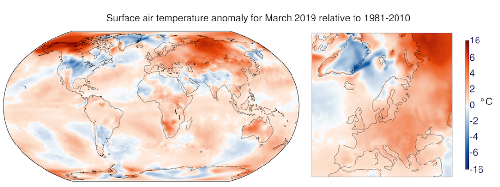 Last month was the second hottest March on record - Earth.com