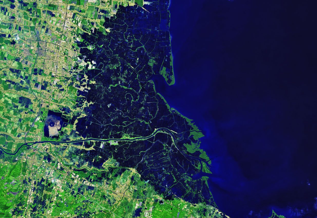 The Porong River Delta • Earth.comThe Porong River Delta