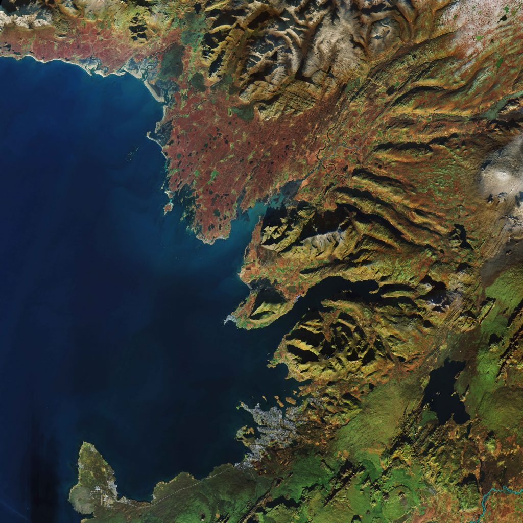 Satellite view of Reykjavik Iceland - Satellite view of Reykjavik, Iceland