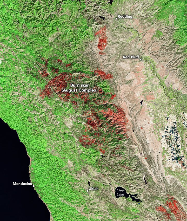 August Complex fire leaves behind massive burn scar • Earth.com