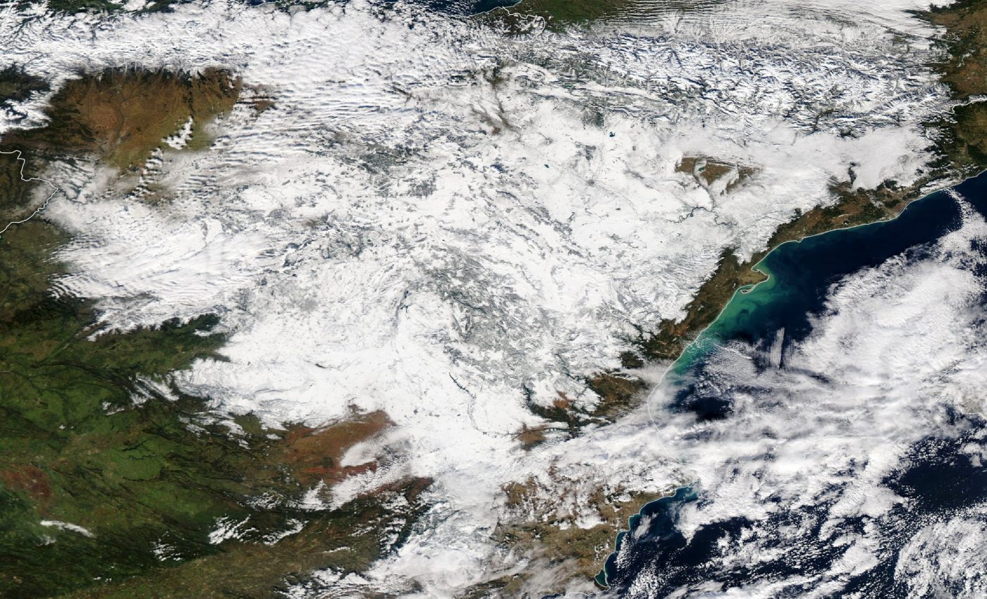 Rare winter storm covers Spain in snow • Earth.com