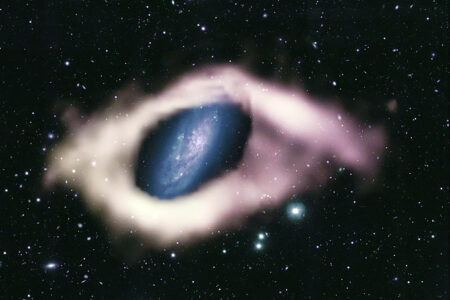 Rare and beautiful polar ring galaxies discovered by ASKAP • Earth.com