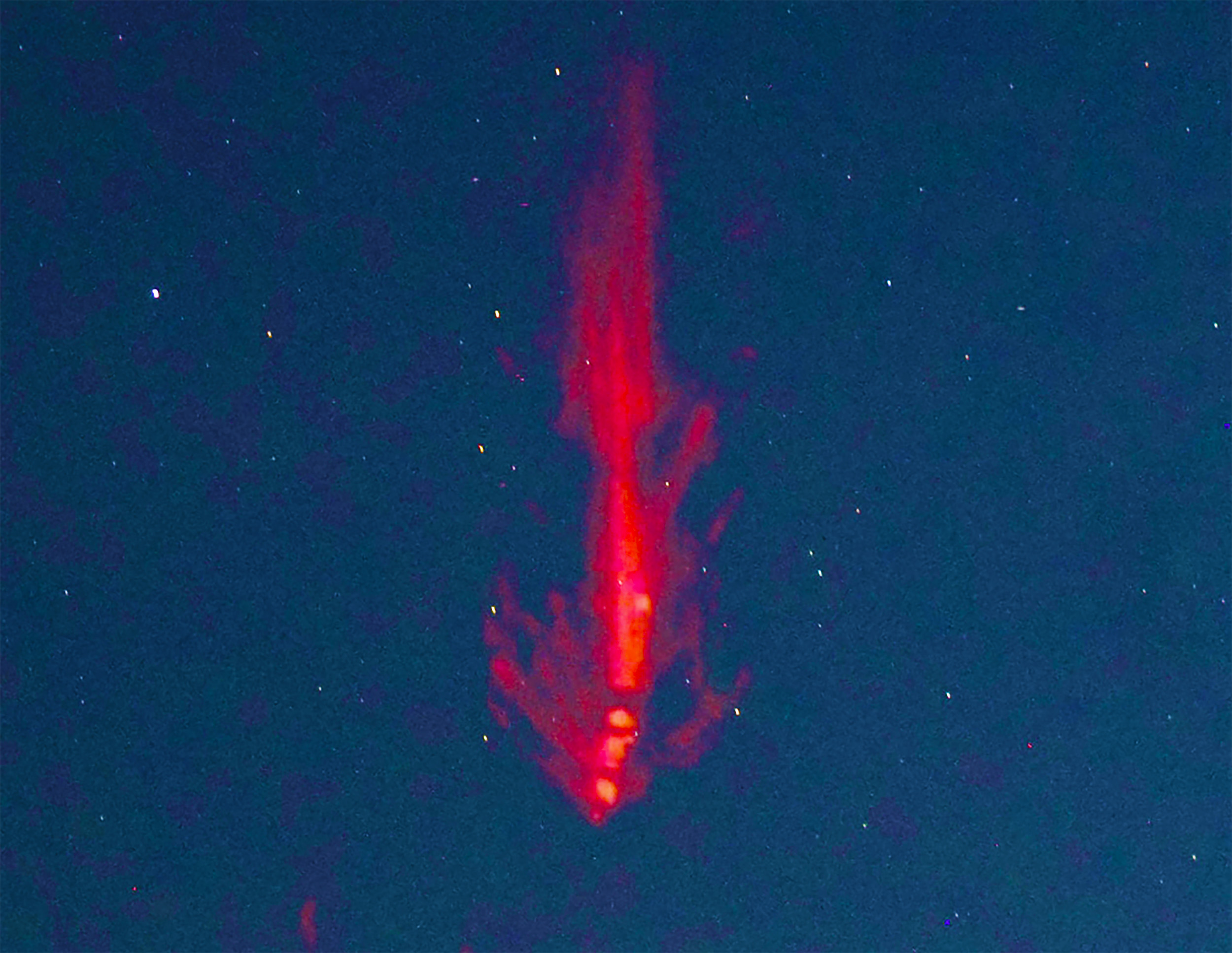 Mysterious "red sprite" captured by space station astronaut - Earth.com