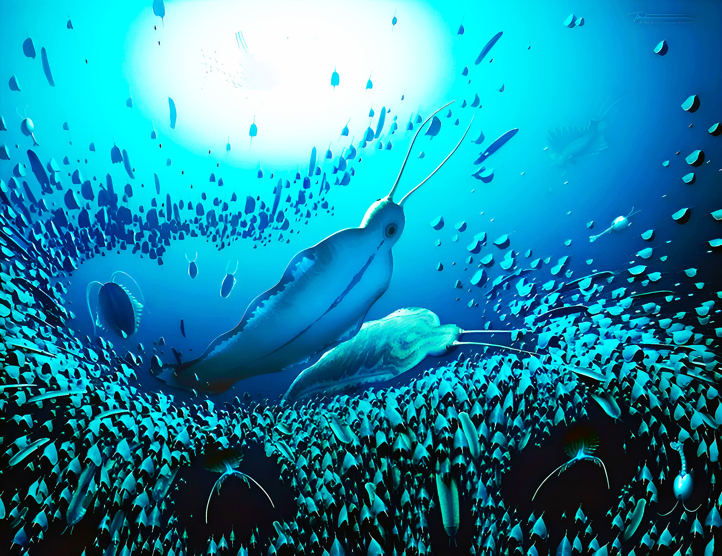 Predatory worms known as "terror beasts" roamed the ancient seas ...