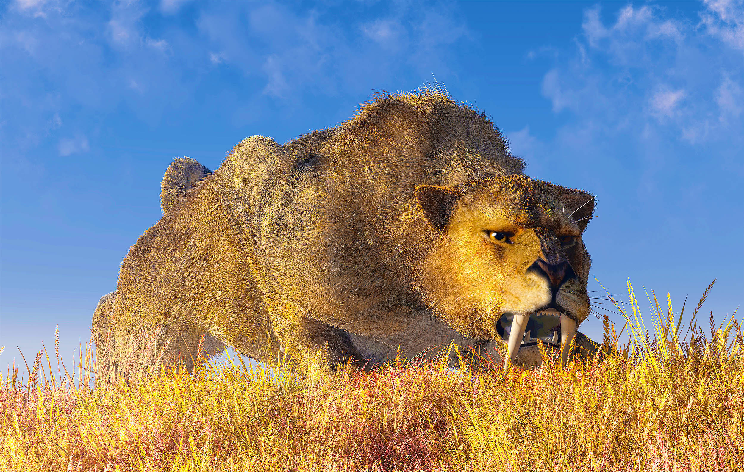 Young saber-toothed cats had double fangs, but for good reason - Earth.com