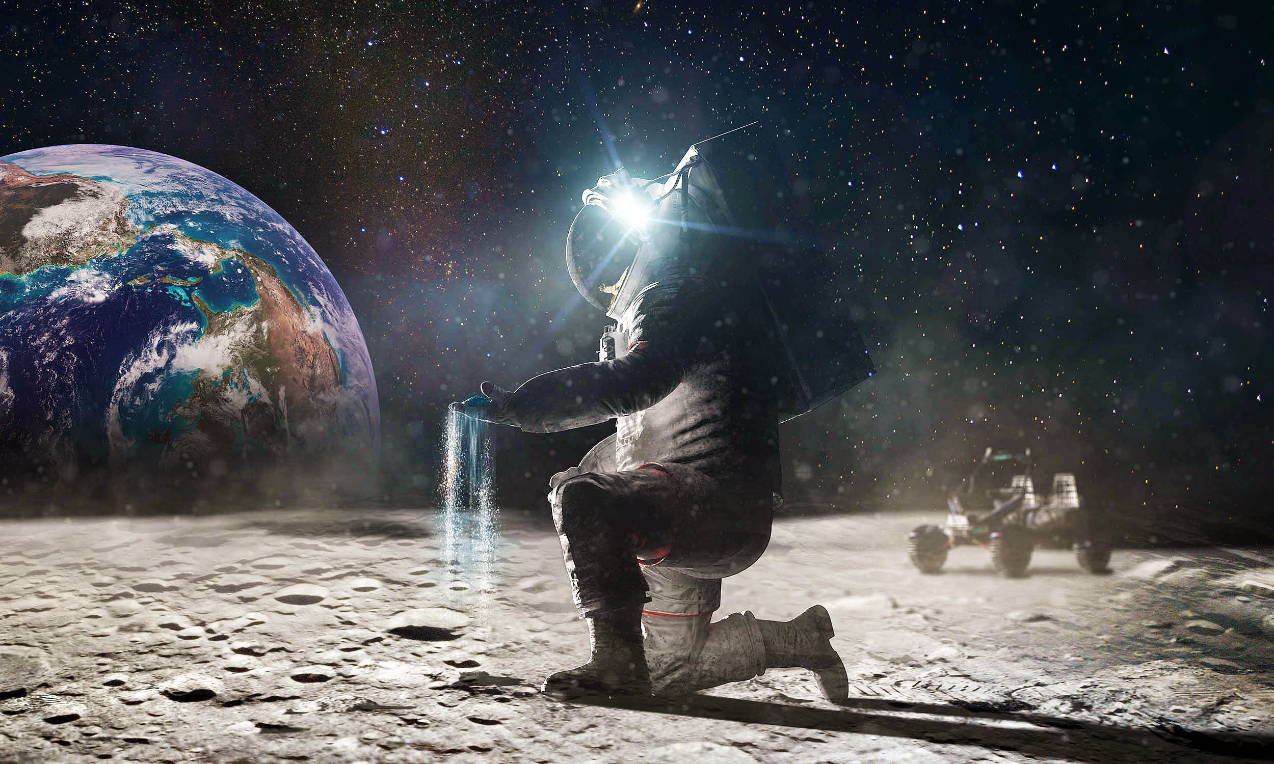 Turning moon soil and space debris into building materials - Earth.com