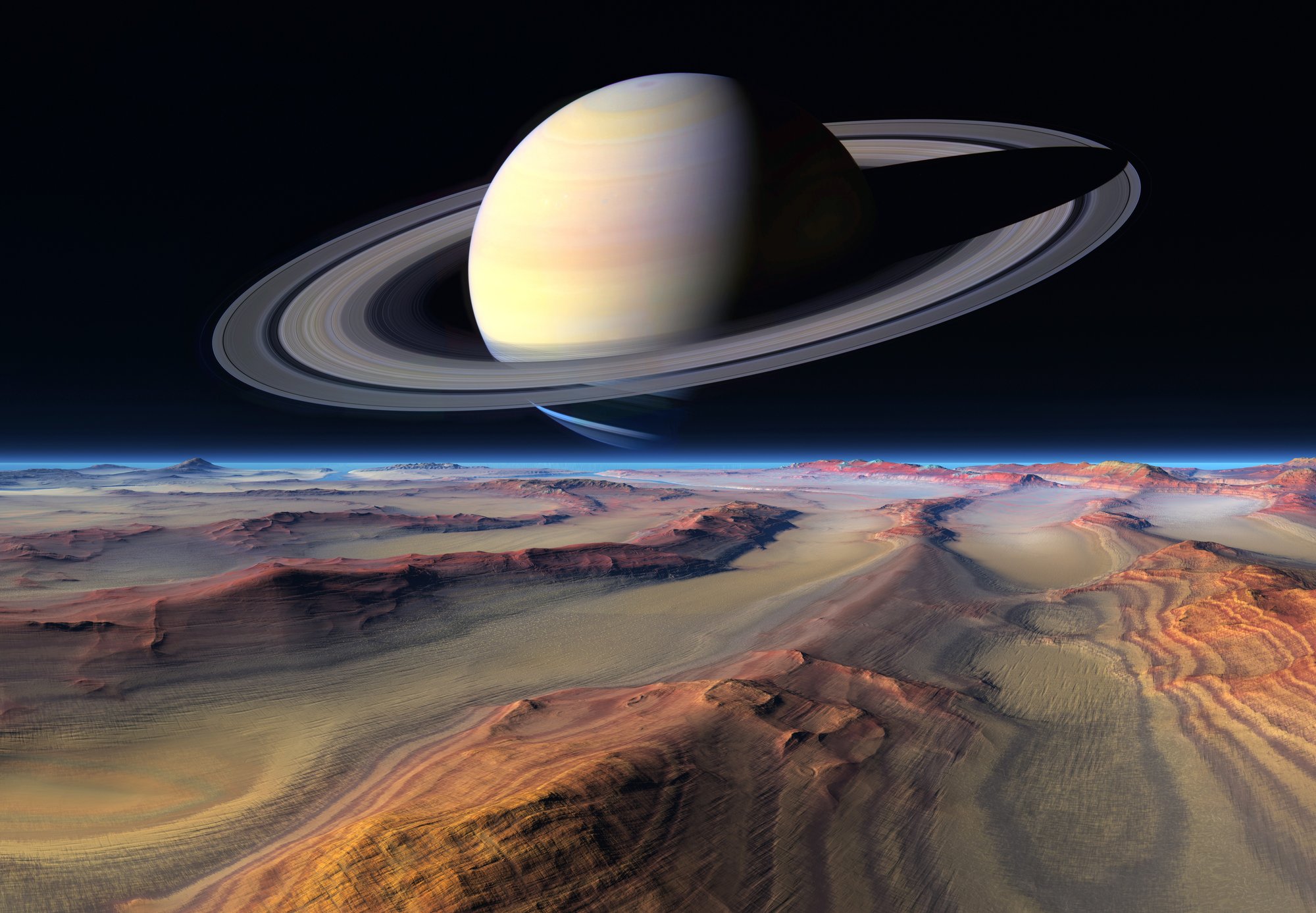 Saturn's moon Titan has shorelines shaped by waves - Earth.com