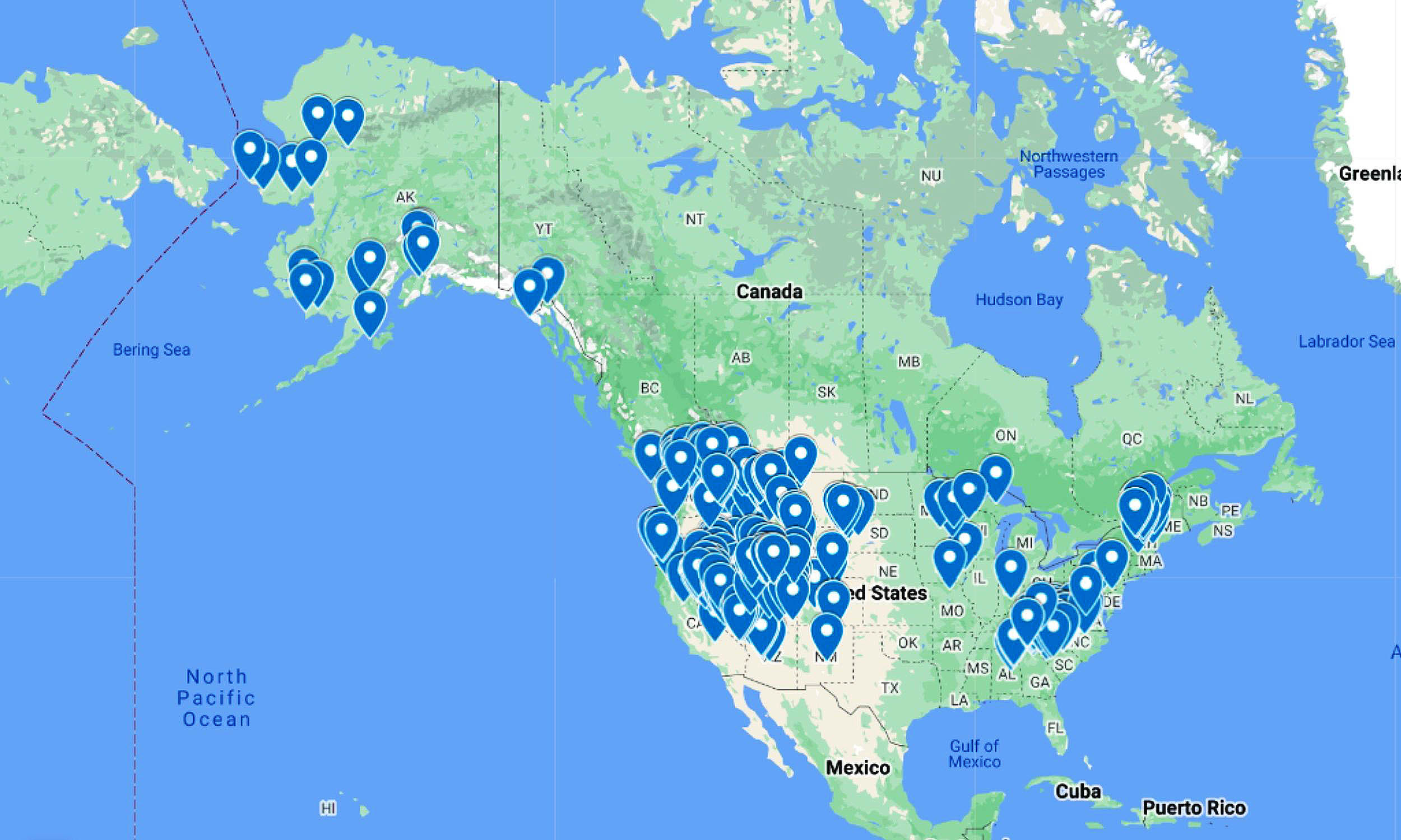 New map reveals locations of the largest gold deposits in the US ...