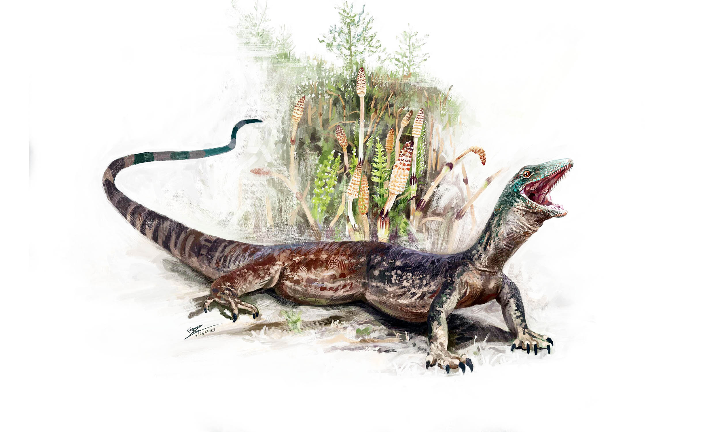 Jurassic reptilian creature resembled both snakes and lizards - Earth.com