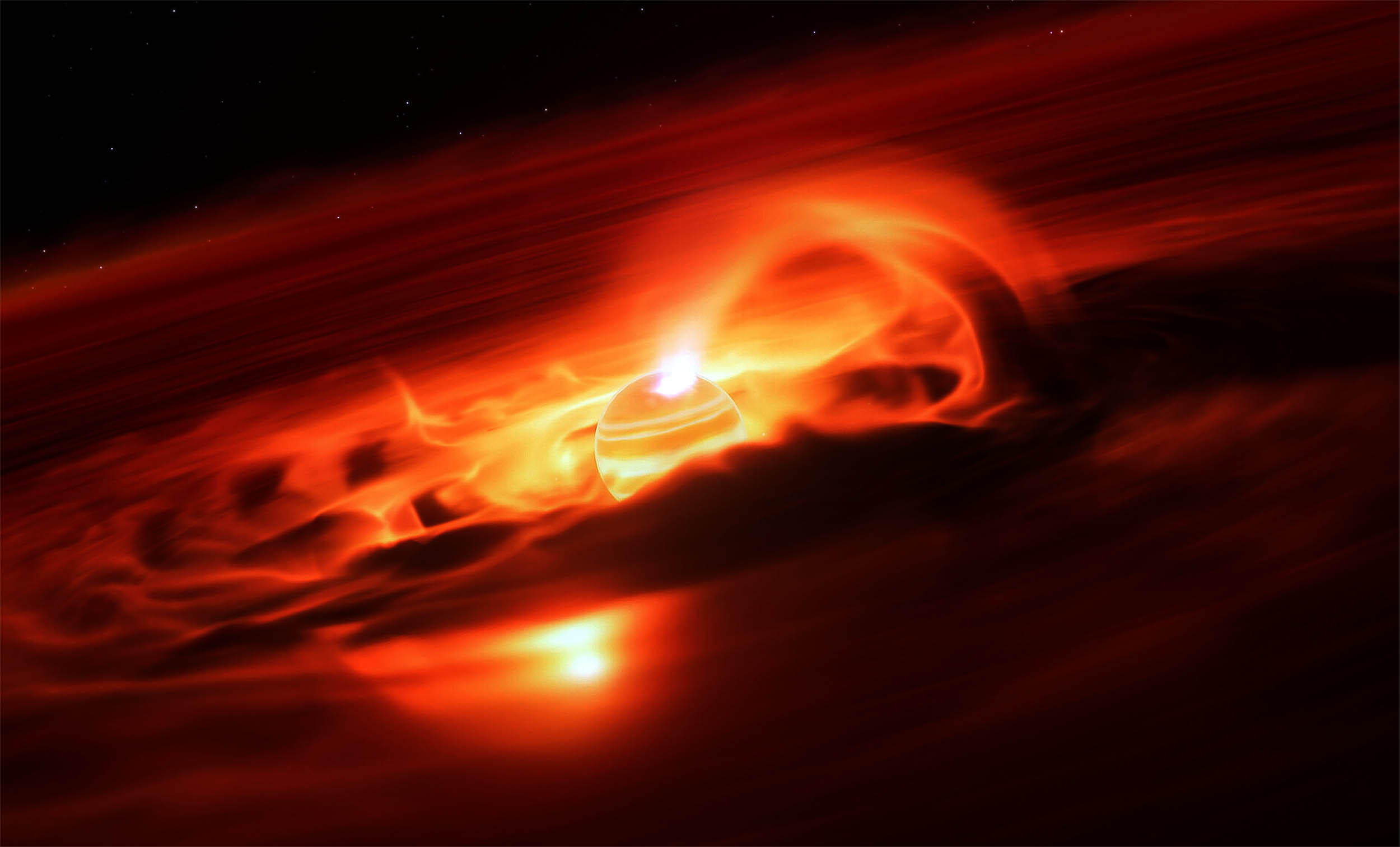Astronomers find the fastest-growing planet ever seen or imagined ...