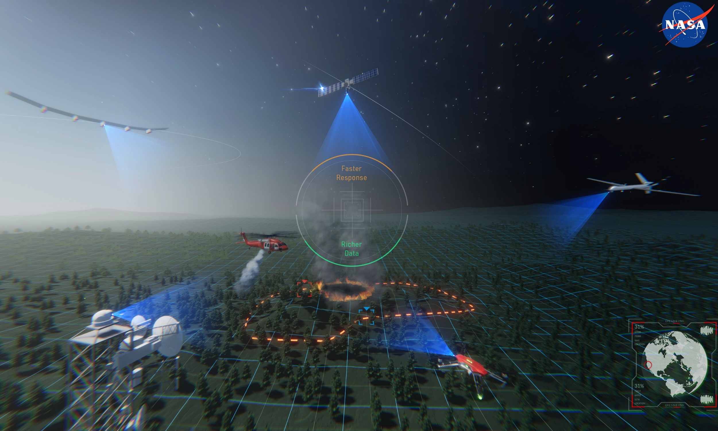 NASA drones learn to fight fires at night and in deadly conditions ...