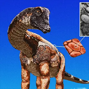 Fossilized skin discovery gives intriguing clues about dinosaur color ...