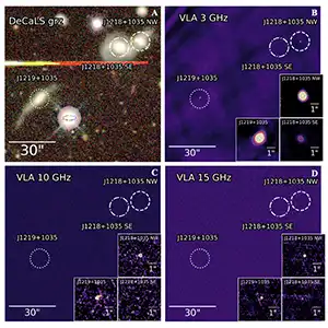 First known triple-galaxy merger seen, each with its own black hole ...