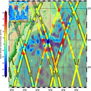 Sentinel-6B delivers Atlantic sea level measurements in first images ...